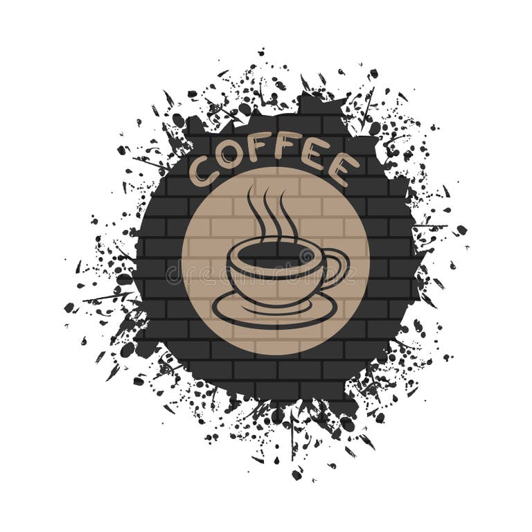 Símbolo Agradable Del Coffe Ilustración del Vector - Ilustración de ...