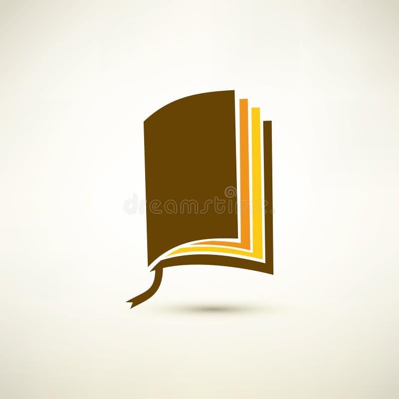Símbolo de libro aislado ilustración del vector. Ilustración de libro ...