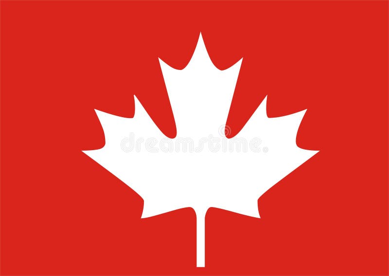 Símbolo Canadá stock de ilustración. Ilustración de blanco - 6582985