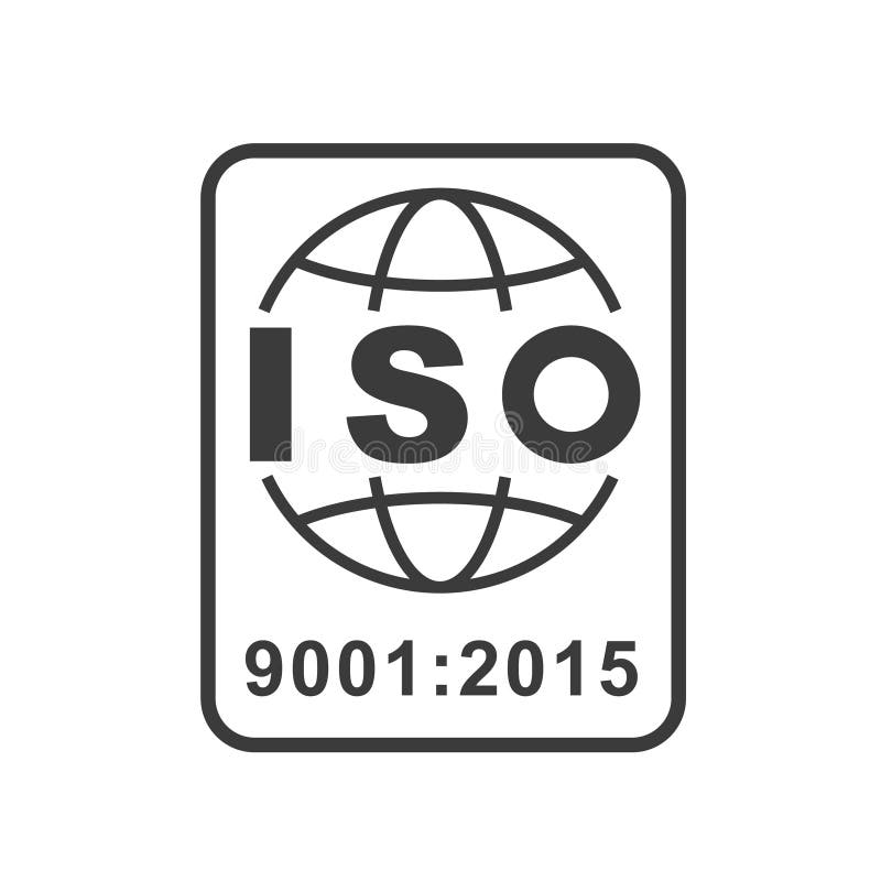 Símbolo Certificado Iso 9001. Vetor Ilustração do Vetor - Ilustração de ...