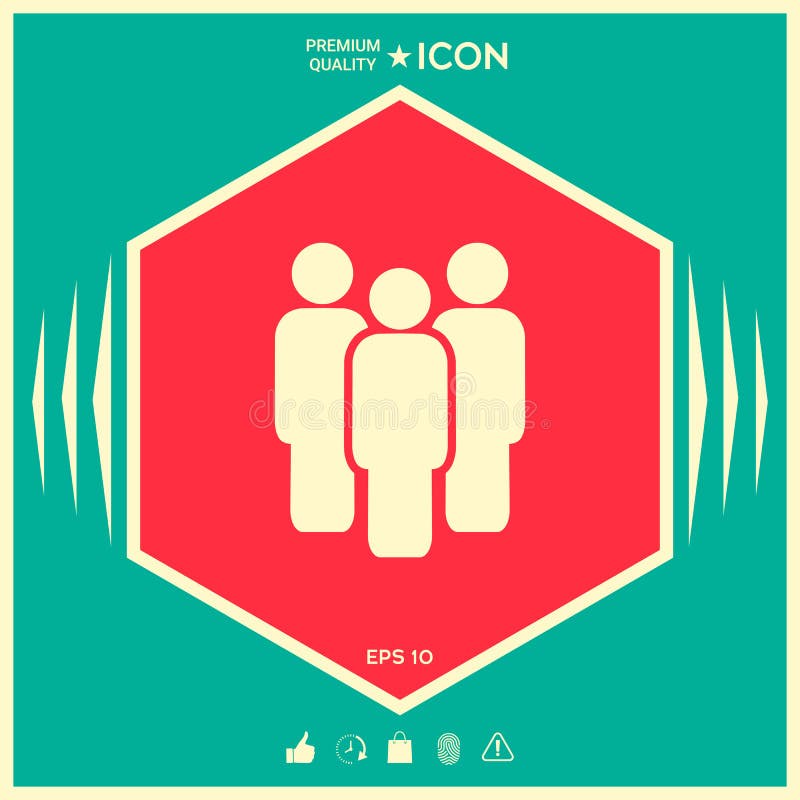 Símbolo da equipe, ícone ilustração do vetor. Ilustração de equipe ...