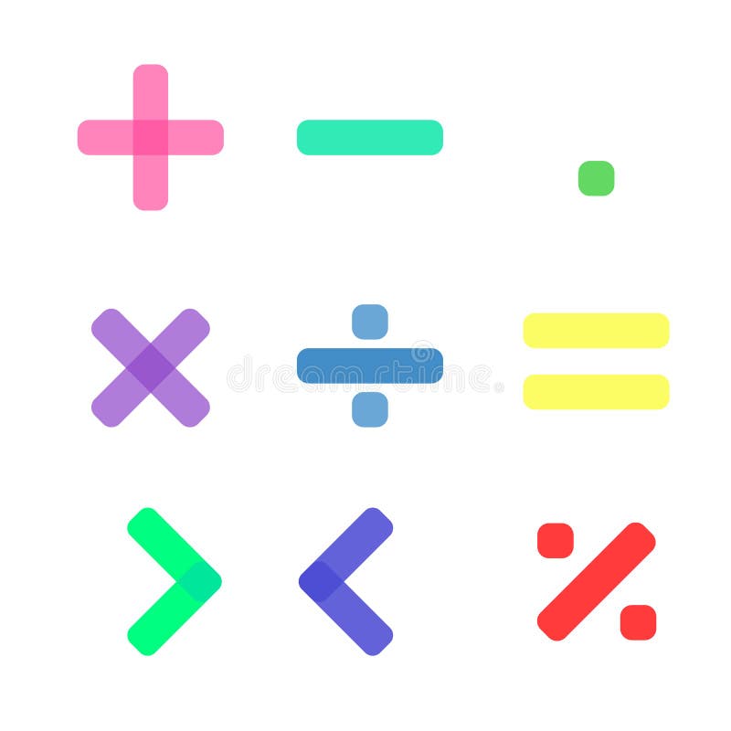 Símbolo da matemática ilustração stock. Ilustração de multiplique ...