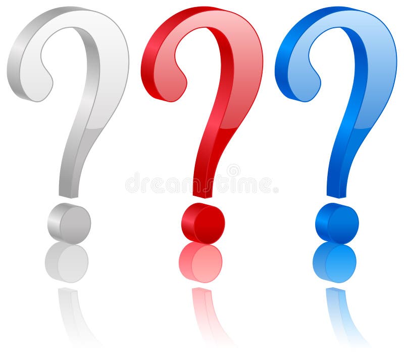Símbolo da pergunta 3D ilustração do vetor. Ilustração de pergunta ...