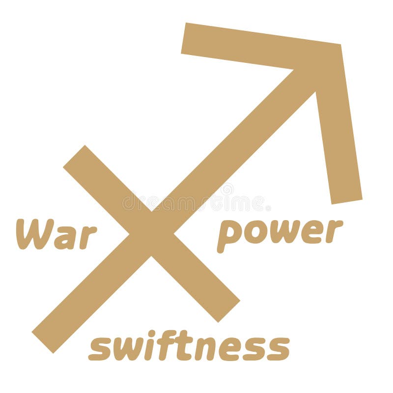 Símbolo da seta ilustração stock. Ilustração de marrom - 7784084