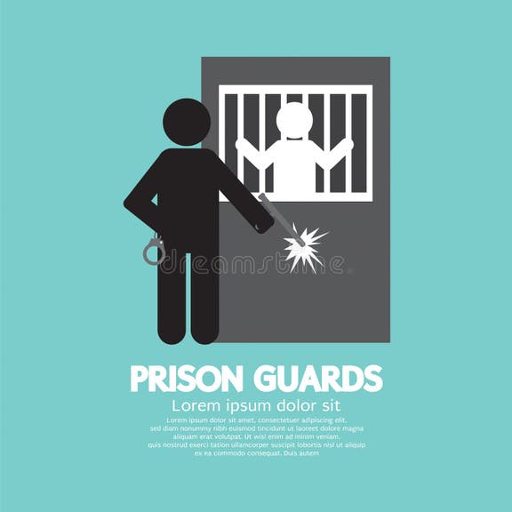 Símbolo Das Guardas De Prisão Ilustração do Vetor - Ilustração de ...