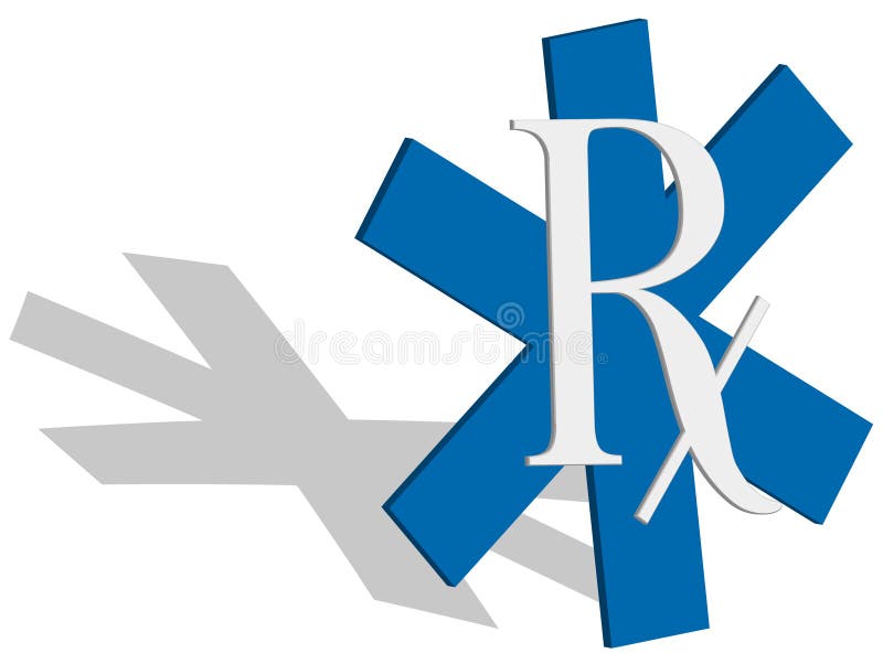 Símbolo RX 3D ilustración del vector. Ilustración de farmacia - 14066274