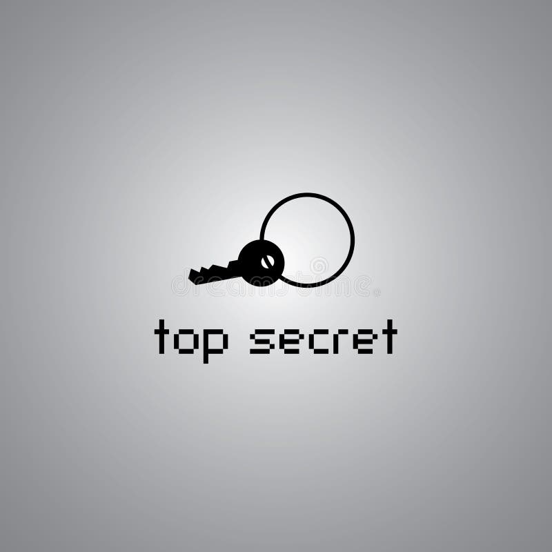 Símbolo de alto secreto ilustración del vector. Ilustración de metal ...