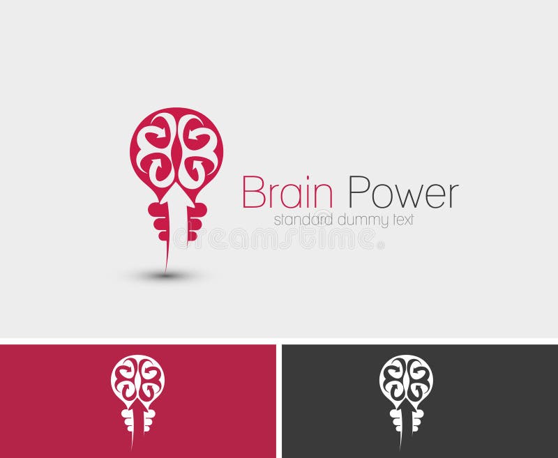 Símbolo de Brain Power ilustração do vetor. Ilustração de pessoa - 53380794