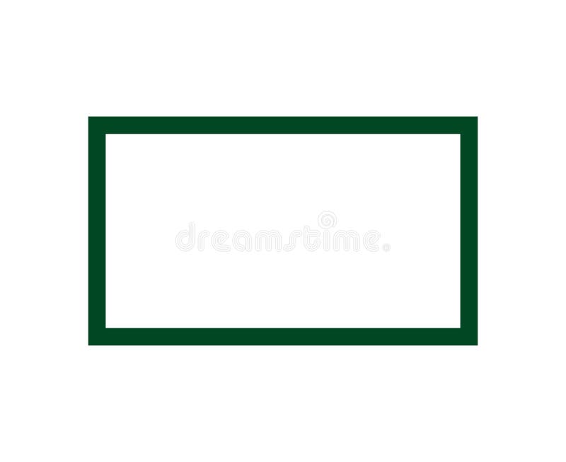 Símbolo De Círculo De Contorno De Forma Rectangular Ilustración del ...