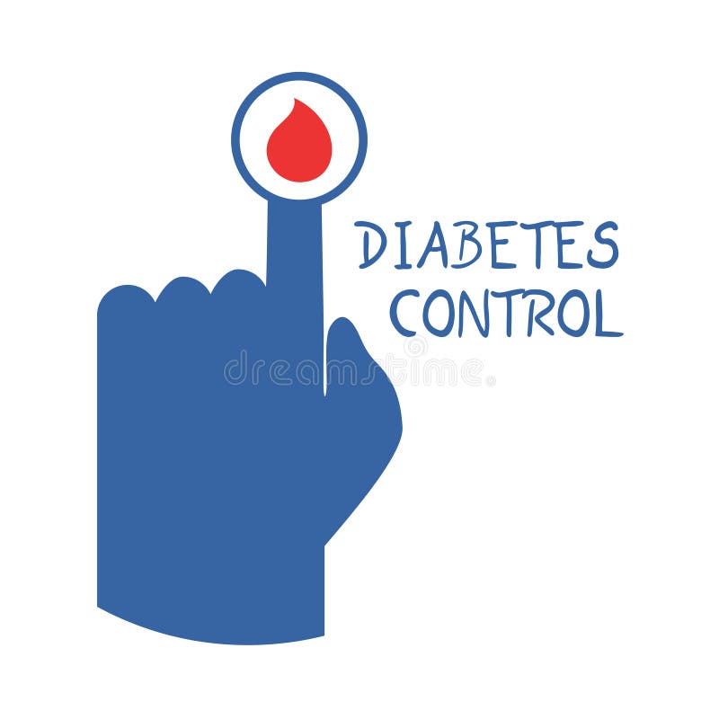 Signo De Control De Diabetes. Etiqueta De La Cinta Aislada De Control ...