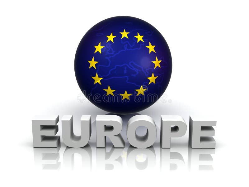 Símbolo Del Logotipo De La Unión Europea De E. - Ilustración del Vector ...