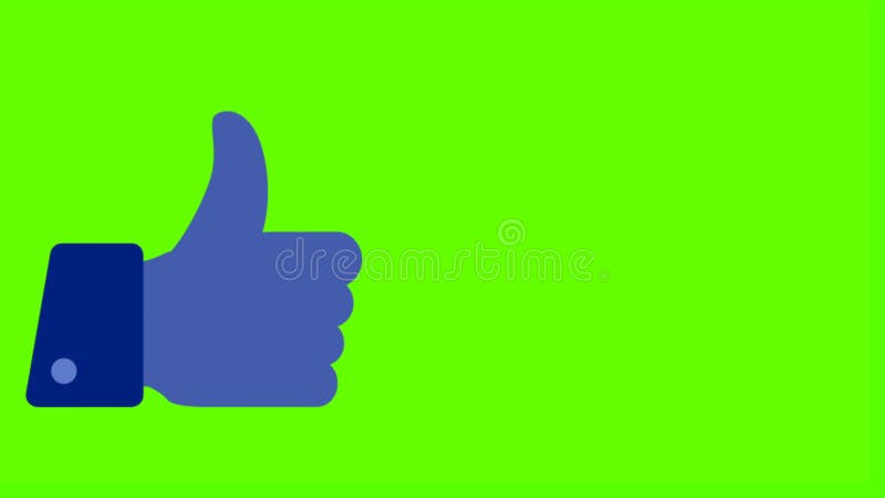 Símbolo De Facebook Como Fondo De Pantalla Verde Almacen De Video ...