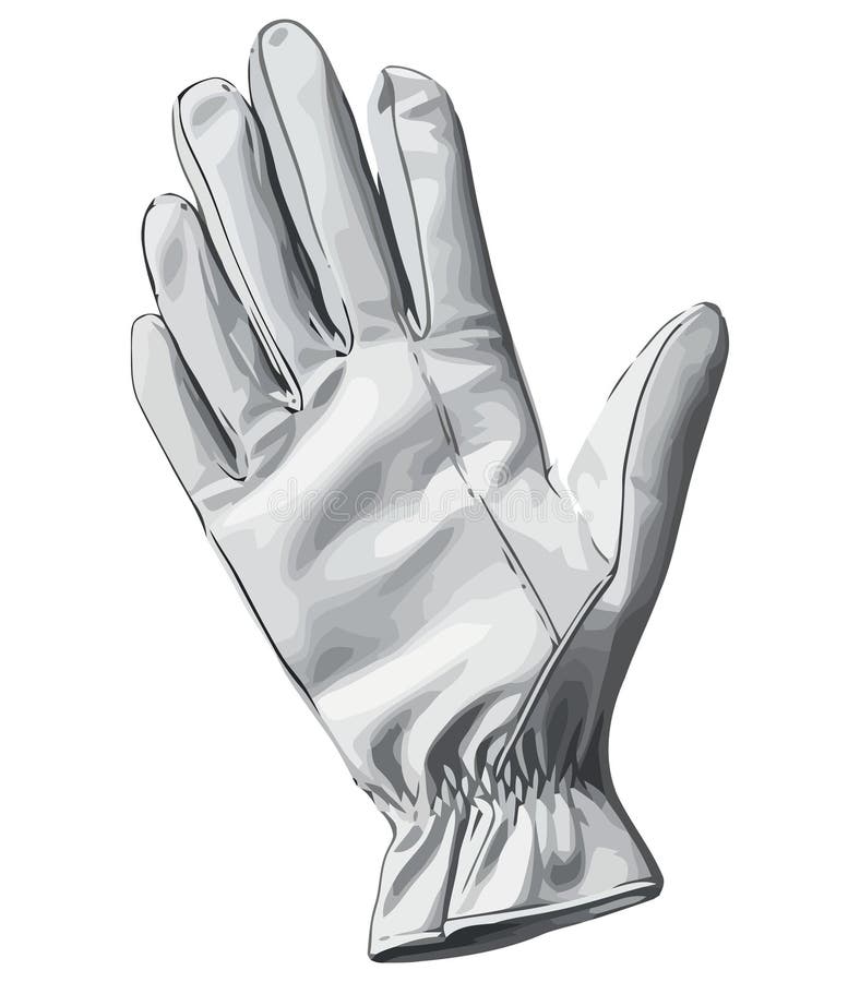 Símbolo De Guante Protector En Vector Blanco Ilustración del Vector ...