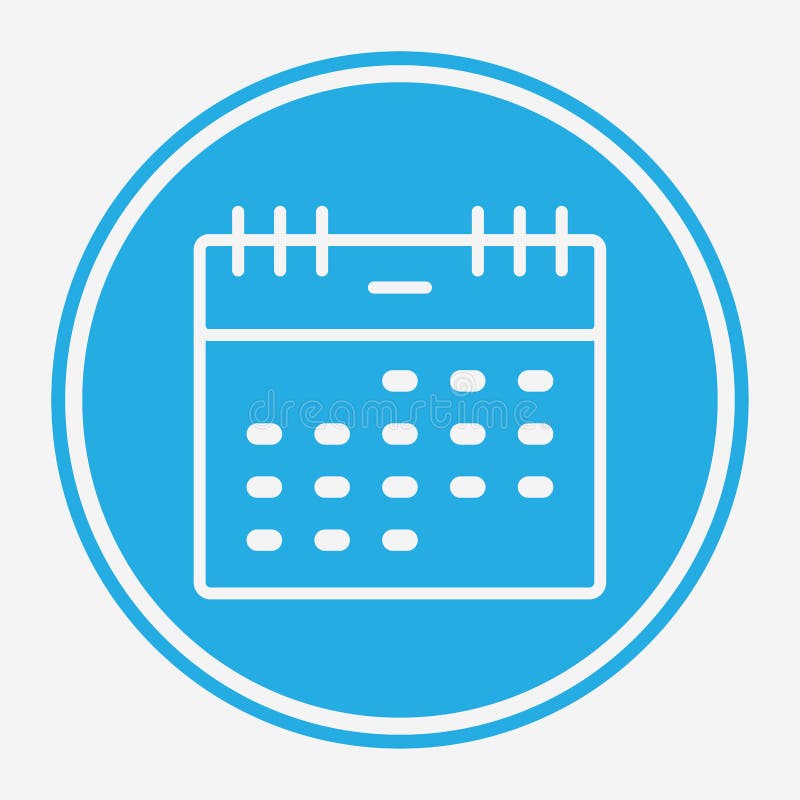 SÃ­mbolo De SÃ­mbolo De Icono Del Vector Del Calendario Stock de ...