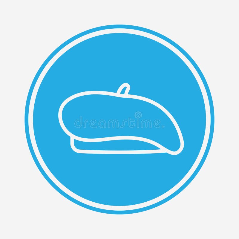 SÃ­mbolo De SÃ­mbolo De Icono De Vector De Beret Stock de ilustración ...