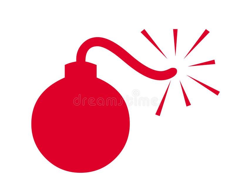 Símbolo de la bomba stock de ilustración. Ilustración de bomba - 6500682