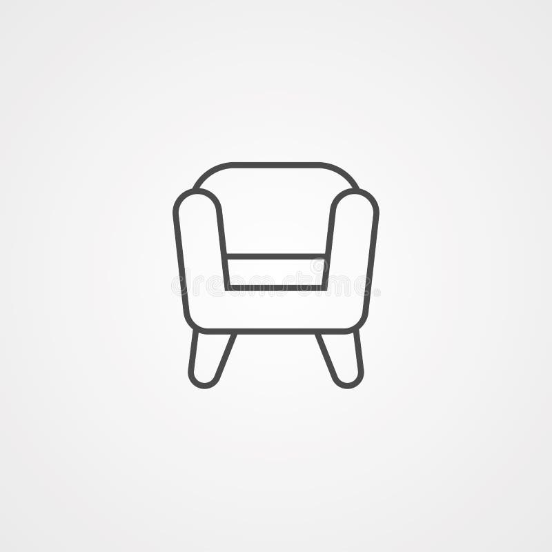 S?mbolo De La Muestra Del Icono Del Vector De La Butaca Ilustración del ...
