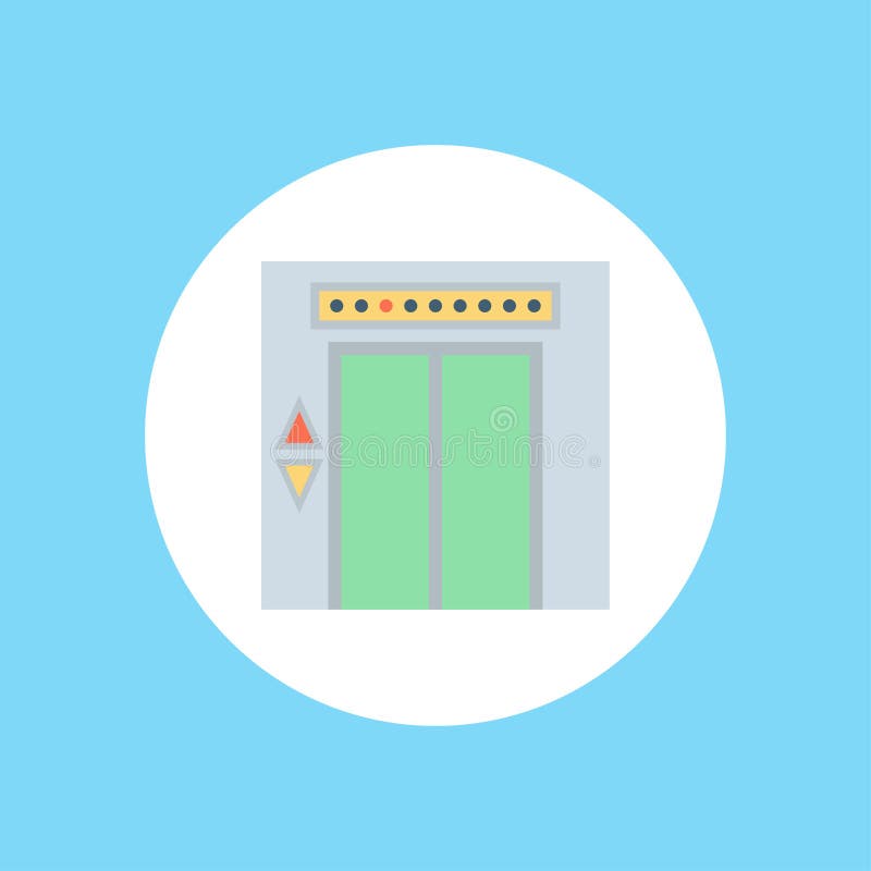 S?mbolo De La Muestra Del Icono Del Vector Del Elevador Stock de ...