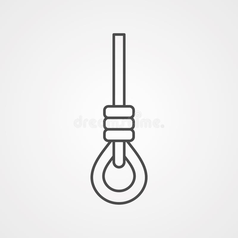 Símbolo De La Muestra Del Icono Del Vector De La Horca Ilustración del ...