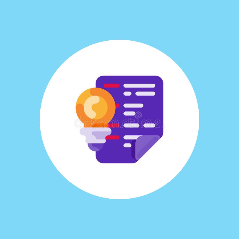 Símbolo De La Muestra Del Icono Del Vector Del Informe Ilustración del ...