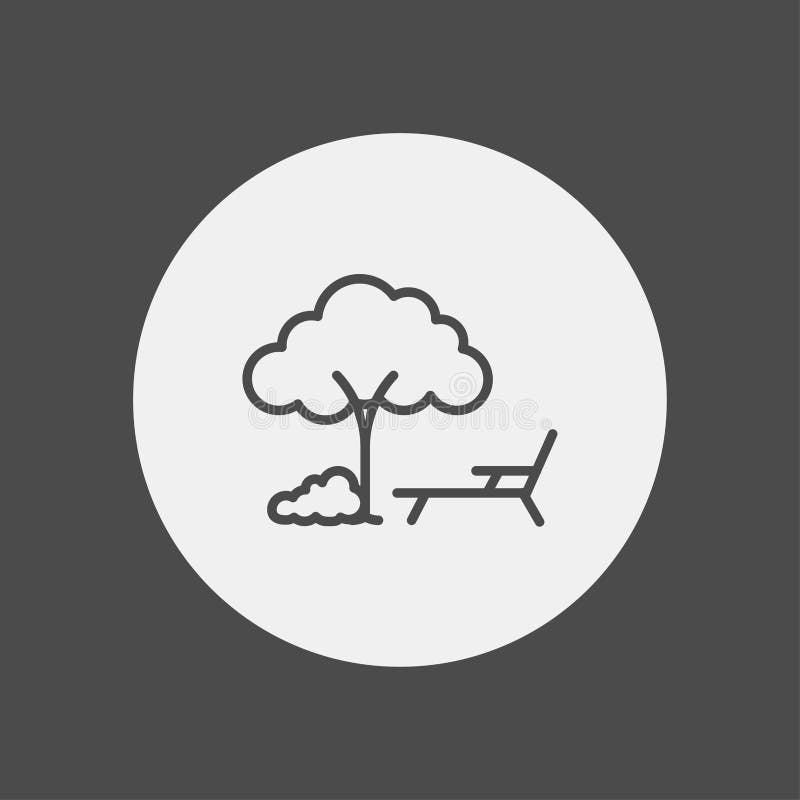 Símbolo De La Muestra Del Icono Del Vector Del Parque Ilustración del ...