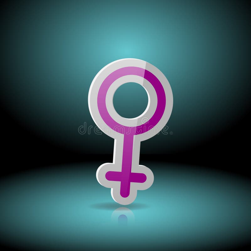 Símbolo de la mujer ilustración del vector. Ilustración de hombre ...
