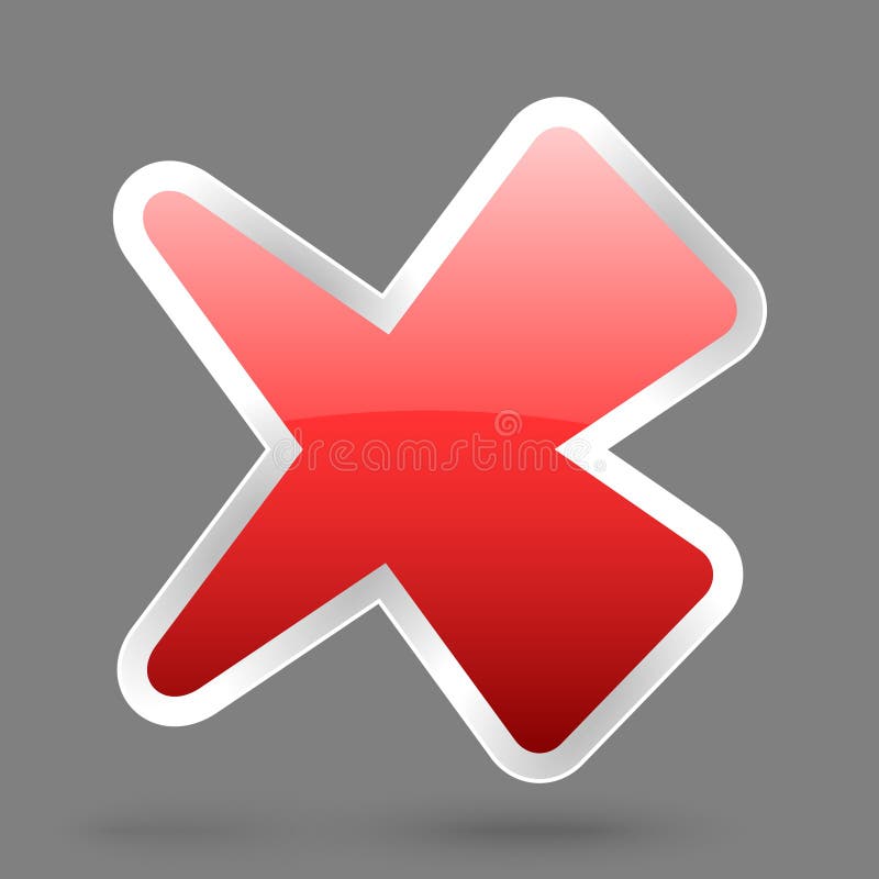 Símbolo De La Negativa Del Control Del Verde Del Vector Ilustración del ...