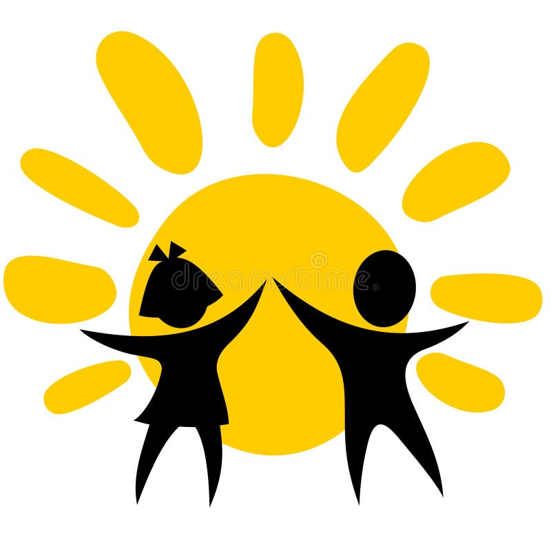 Símbolo de la niñez ilustración del vector. Ilustración de muchacho ...