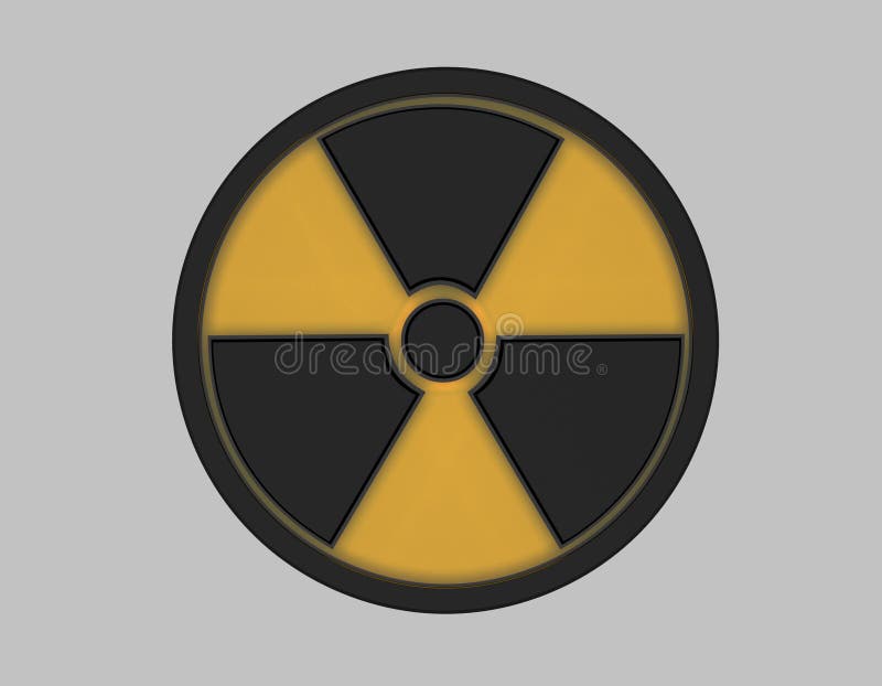 Símbolos radiactivos ilustración del vector. Ilustración de potencia ...