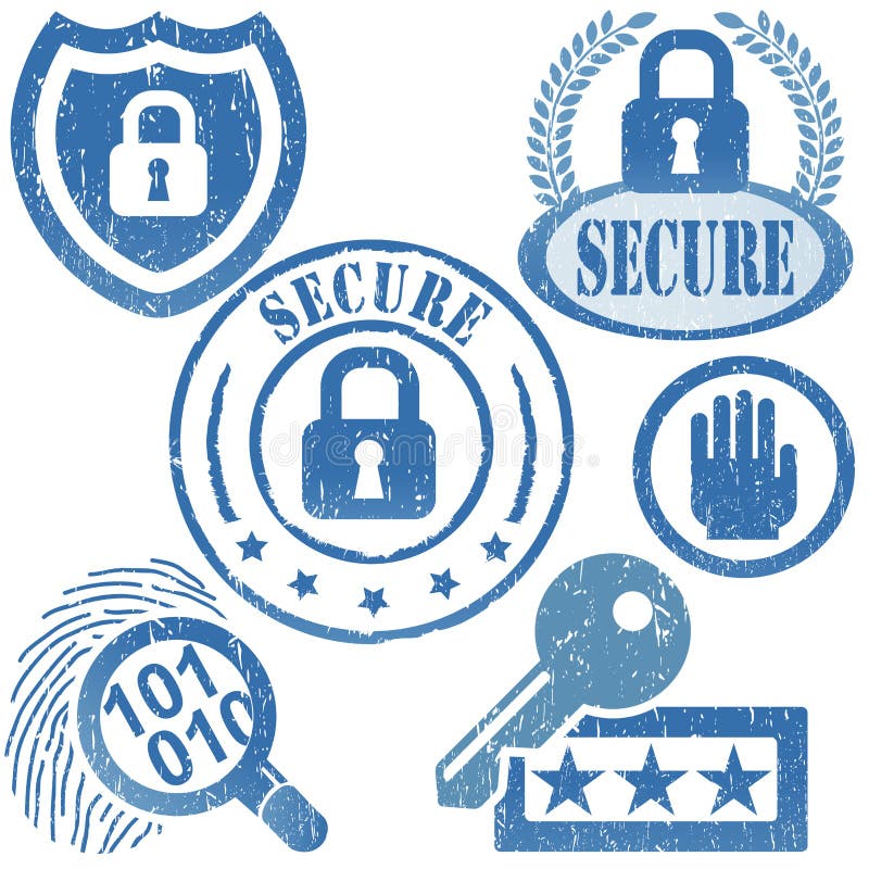 Símbolo de la seguridad stock de ilustración. Ilustración de estrella ...