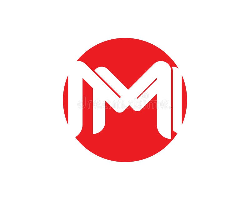 Símbolo De M Letter Logos Template Ilustración del Vector - Ilustración ...