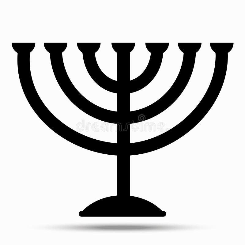 Símbolo De Menorah Do Judaísmo Ilustração do Vetor - Ilustração de ...