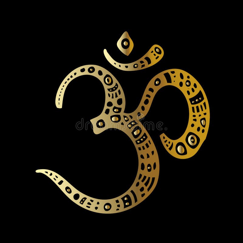 Símbolo de OM Aum, ohmio stock de ilustración. Ilustración de elemento ...