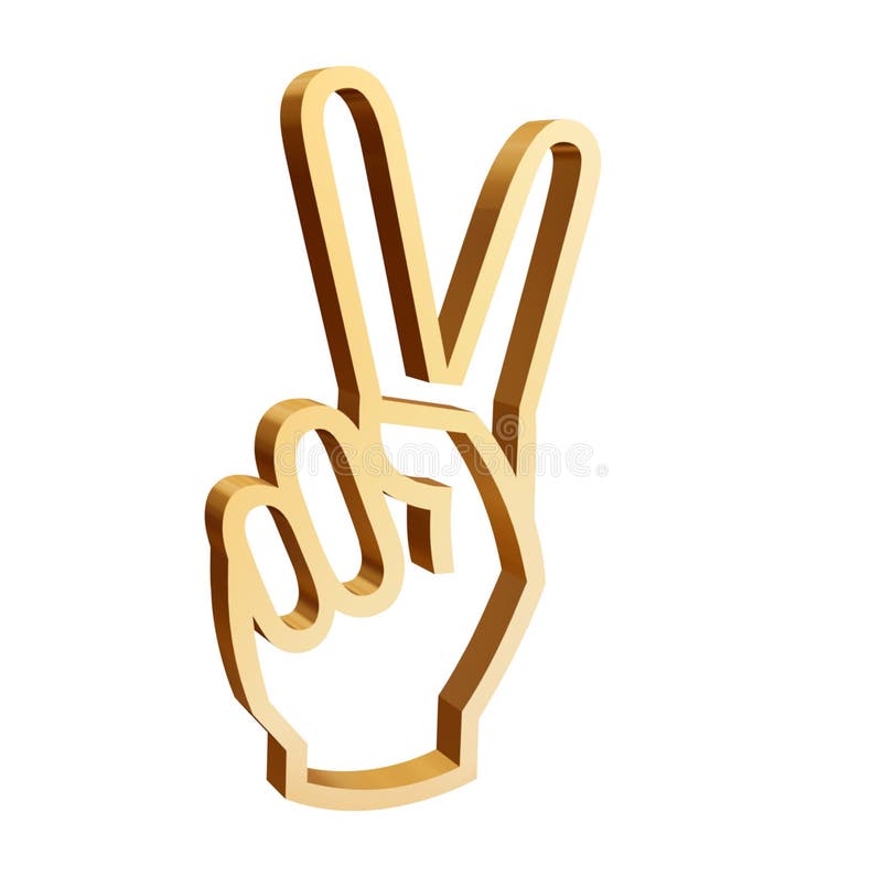Símbolo De Oro De La Victoria Stock de ilustración - Ilustración de ...