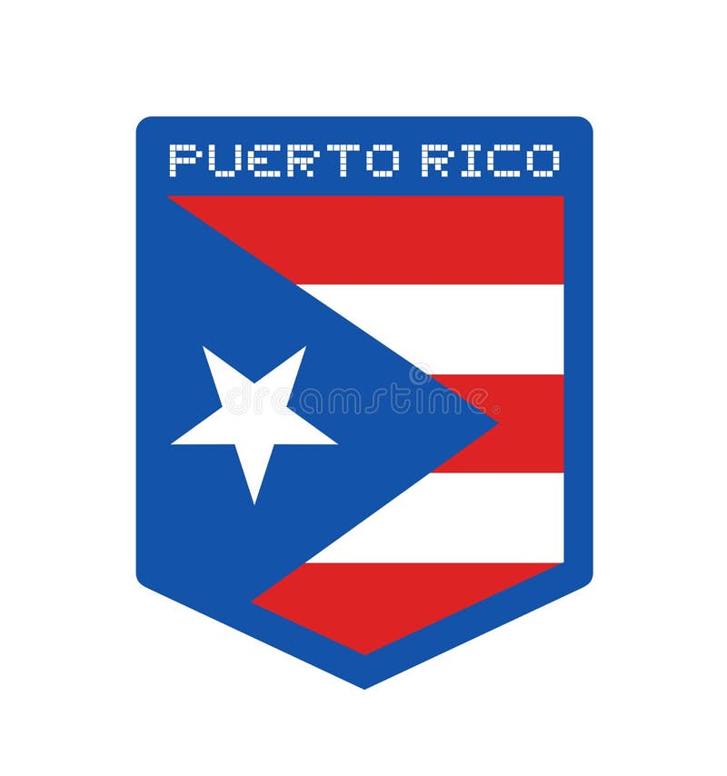 Símbolo De La Bandera De Puerto Rico Ilustración del Vector ...