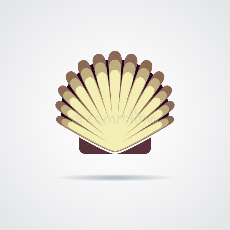 Símbolo De Shell En Un Fondo Blanco Stock de ilustración - Ilustración ...