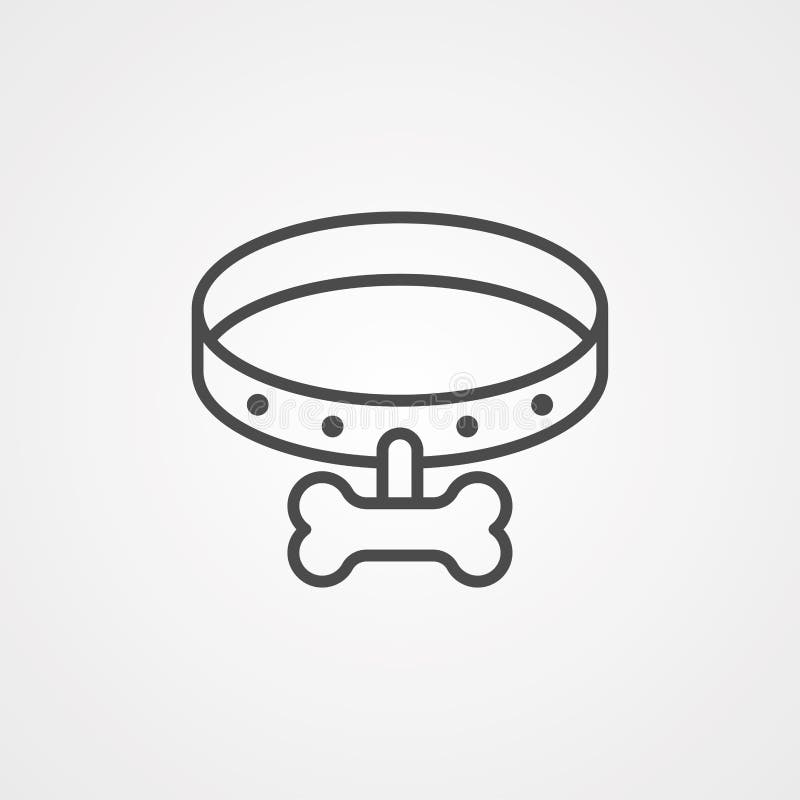 SÃ­mbolo De Signo De Icono Del Vector Del Collar Del Perro Stock de ...