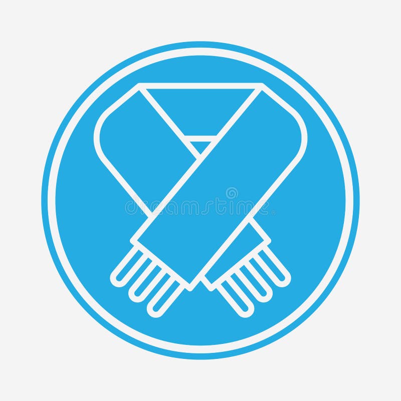 SÃ­mbolo De Signo De Icono De Vector De Bufanda Stock de ilustración ...
