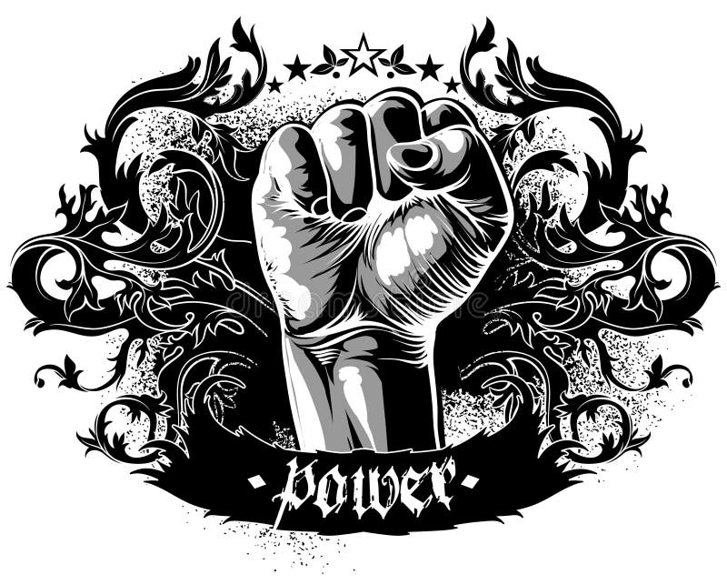 Símbolo Decorativo Do Poder Ilustração do Vetor - Ilustração de ...