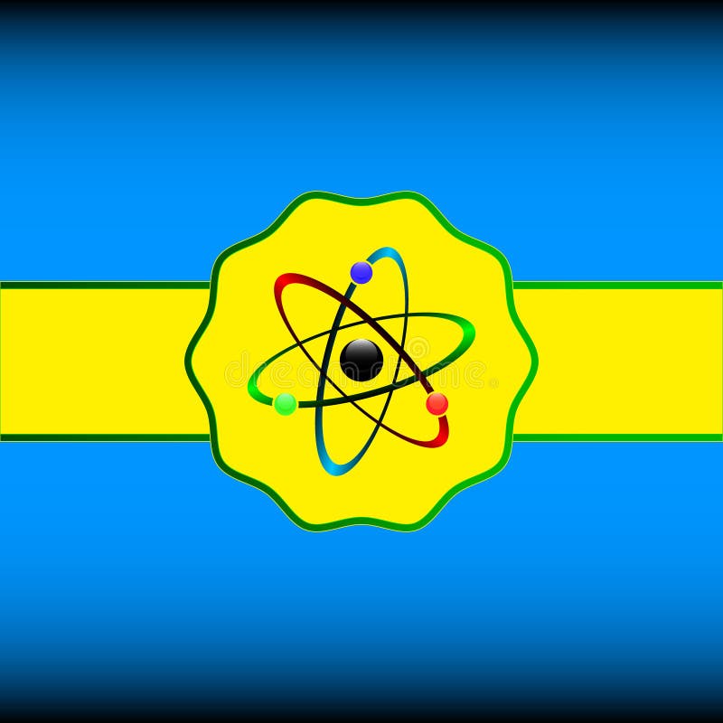 Símbolo del átomo ilustración del vector. Ilustración de elipse - 28106332