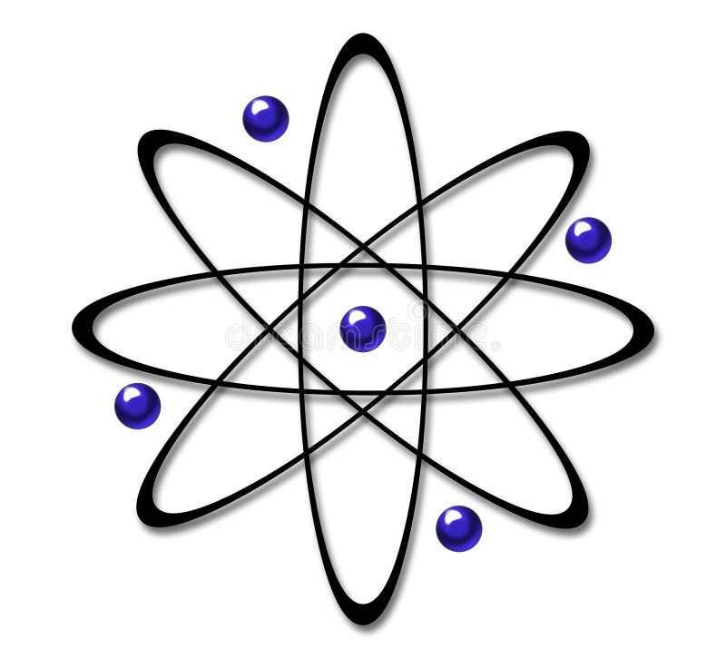 Símbolos De átomo Cuadrado De Iconos Planos De Varios Colores ...