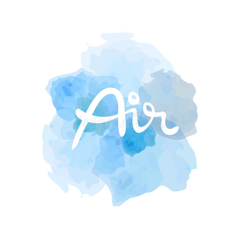 Símbolo Del Aire De Los Cuatro Elementos Ilustración del Vector ...