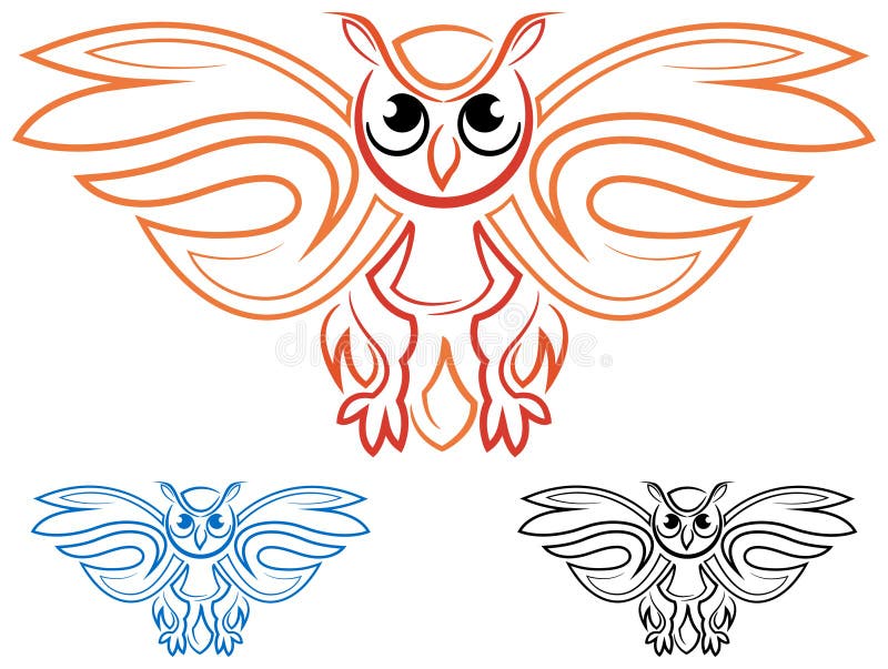 Símbolo del buho ilustración del vector. Ilustración de educación ...