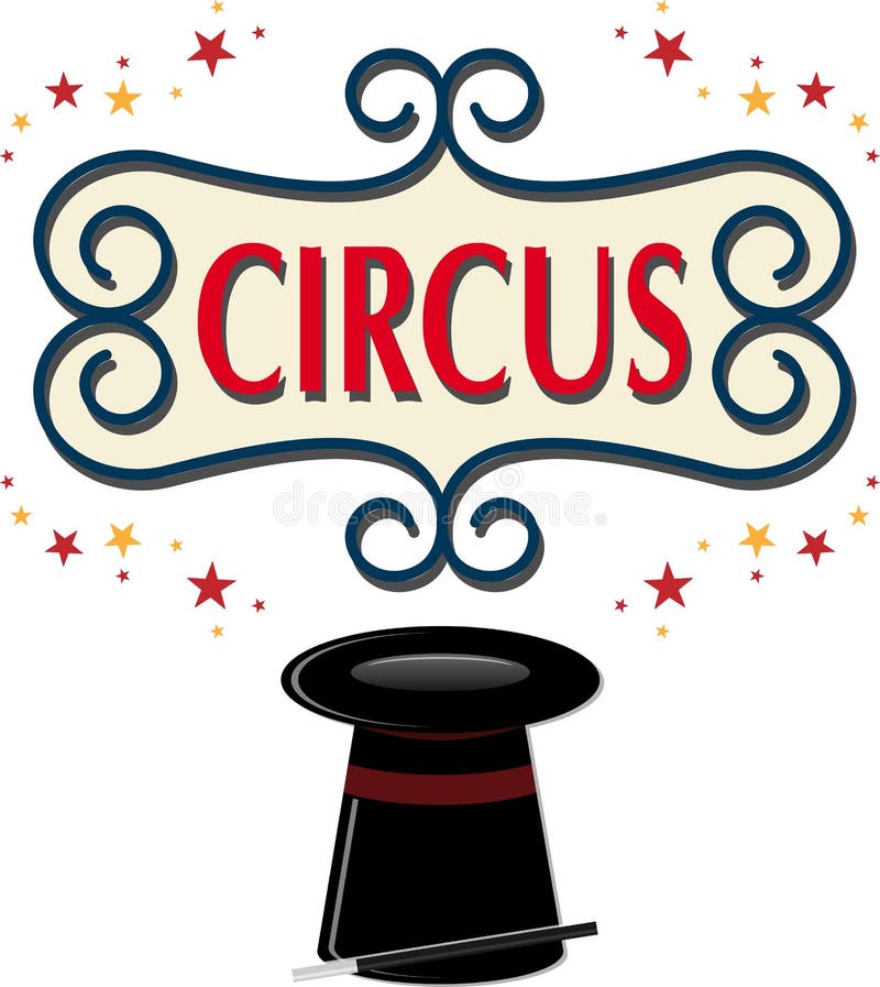 Símbolo del circo ilustración del vector. Ilustración de fondo - 68551117