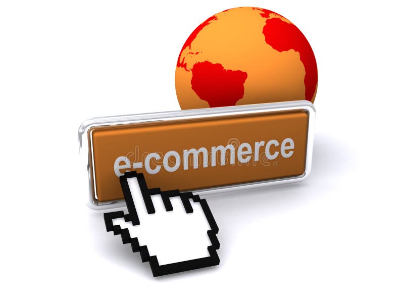 Símbolo Del Comercio Electrónico Stock de ilustración - Ilustración de ...