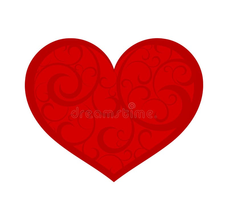 Símbolo del corazón stock de ilustración. Ilustración de floral - 36764660