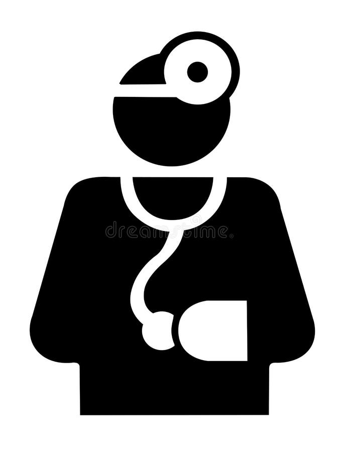 Icono De Consulta Médica Vector Símbolo De Médico Masculino Con ...