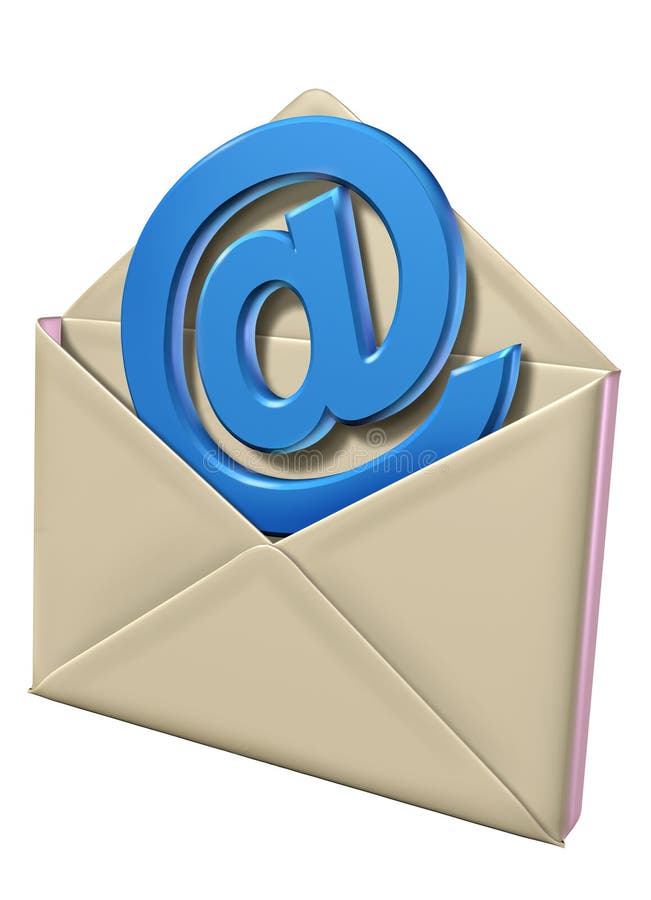 Símbolo Del Email Con La Carta Stock de ilustración - Ilustración de ...