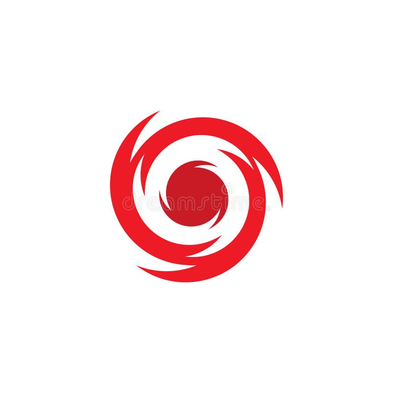 Símbolo Del Huracán, Icono Abstracto Del Huracán Ilustración del Vector ...