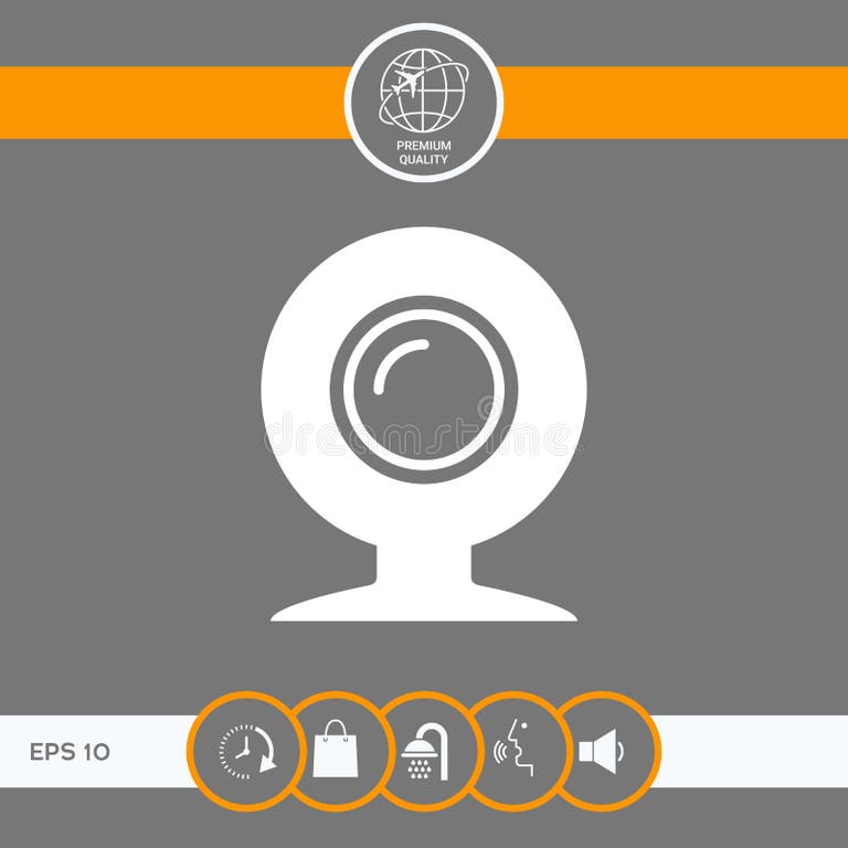 Símbolo Del Icono Del Webcam Ilustración del Vector - Ilustración de ...